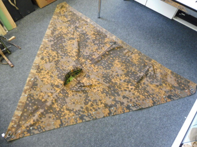 Zeltbahn Waffen SS "Plane tree 5/ 6" Getragenes Stück, farbfrisch, He