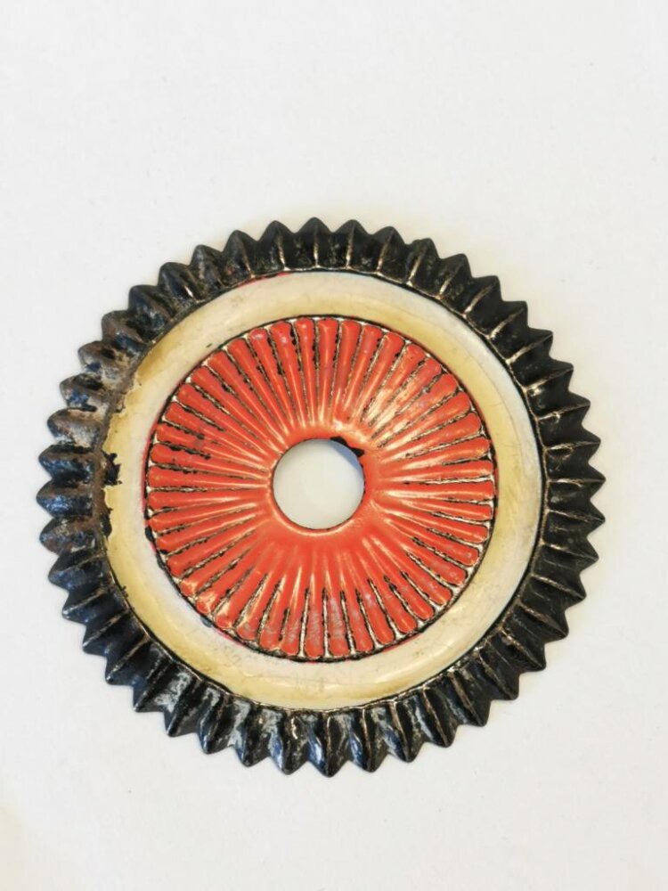 Kaiserreich, Kokarde für eine Pickelhaube bzw. Feuerwehrhaube. Durchm