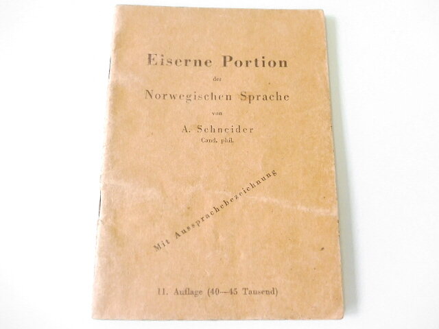 Eiserne Portion der Norwegischen Sprache, Sprachführer mit 32 Seiten,