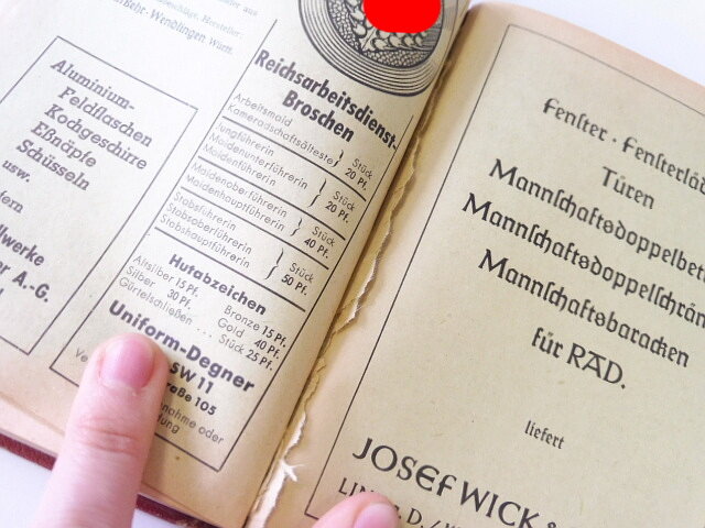 Reichsarbeitsdienst-Kalender 1942, A6, 30,00