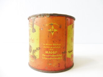 Maggi Fleischbrüh-Würfel, geöffnete Blechdose 9 x 9 cm, 30,00