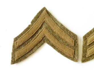 U.S. Army WWI, Corporal Rank Insignia, Pair, 25,00