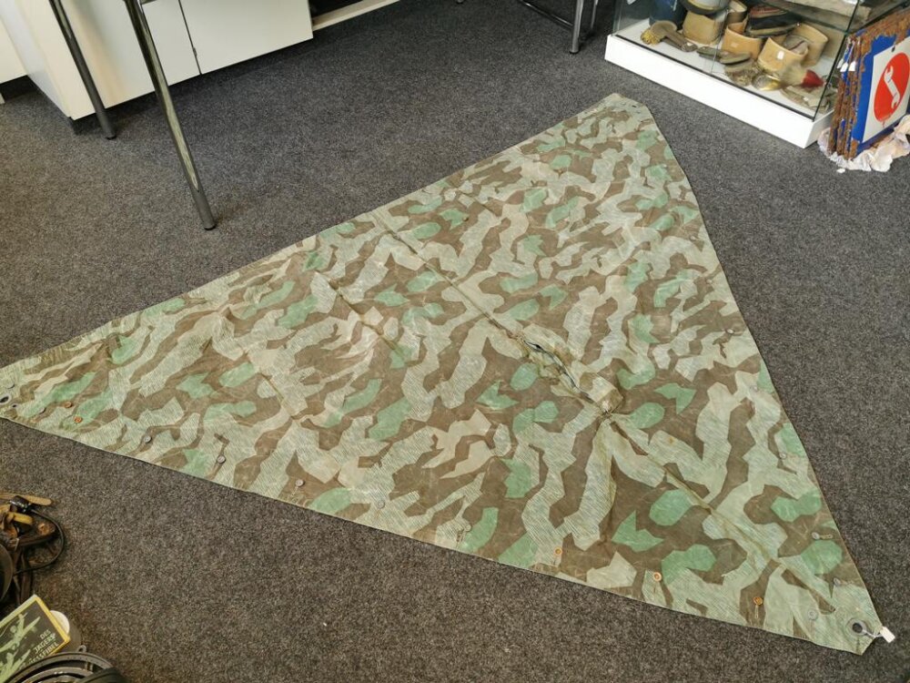 Zeltbahn 31 der Wehrmacht, spätes Stück mit Reichsbetriebsnummer. get