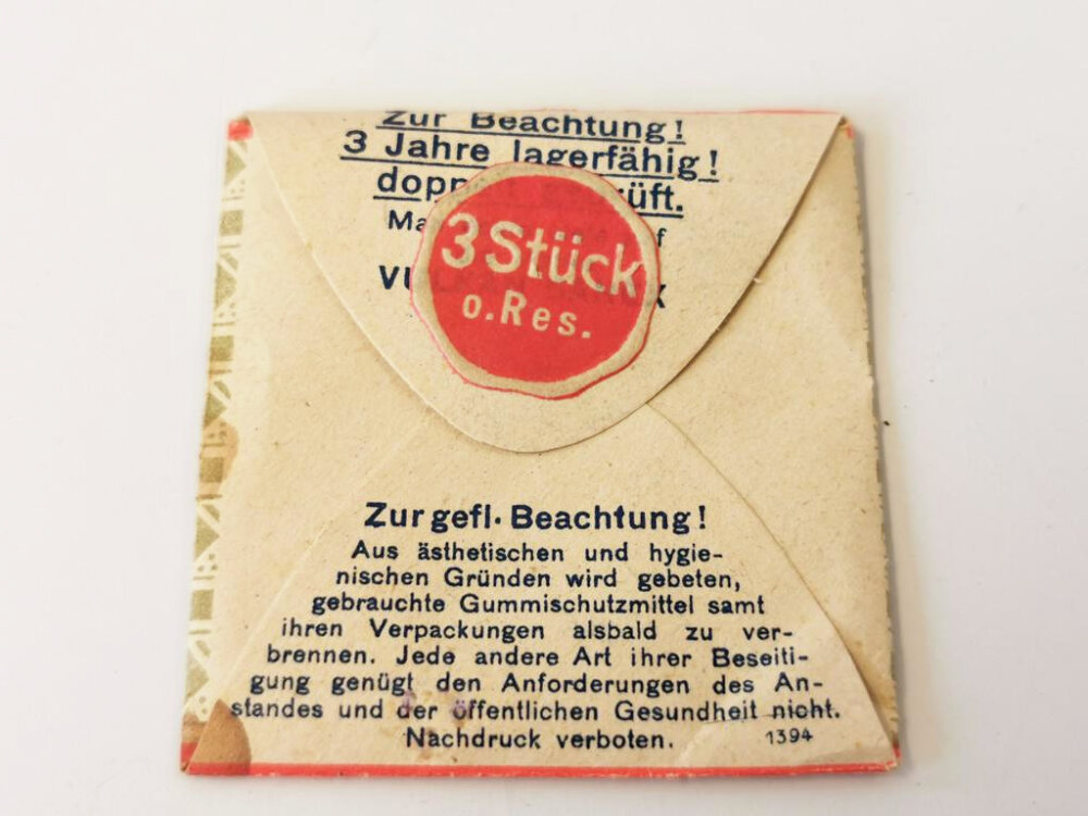 Vulkan Sanex Gummischutz, leere Packung, NUR FÜR DEKOZWECKE, 55,00