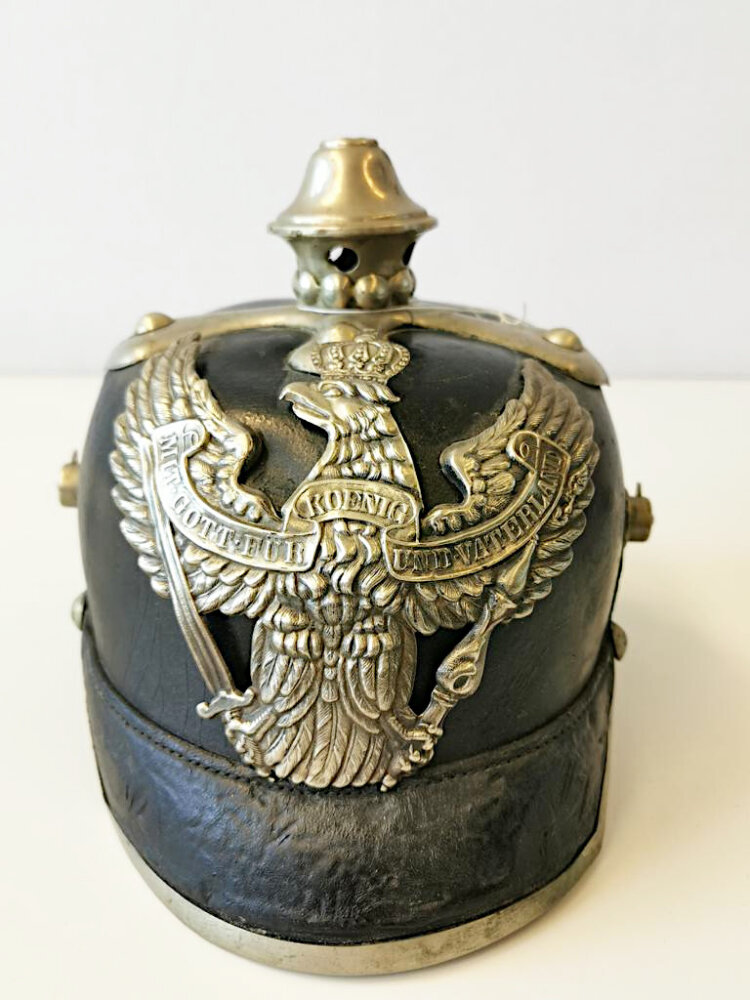 Preußen, Helm für Mannschaften Dragoner, Kammerstück von 1902, 950,00
