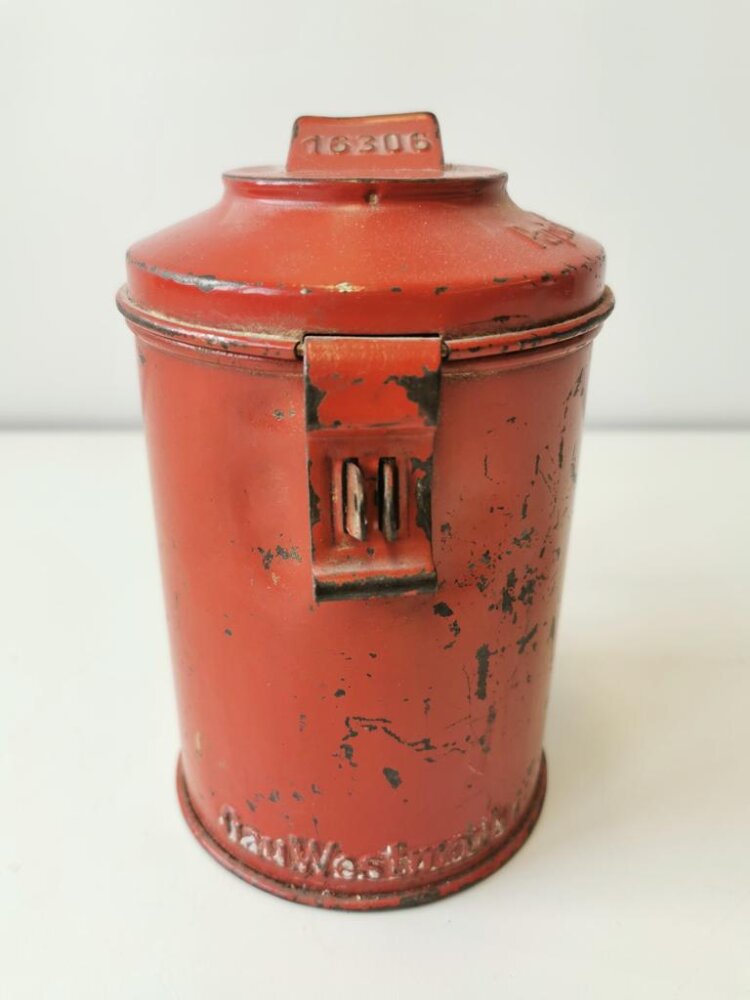 Winterhilfswerk Gau Westmark, original lackierte Sammeldose, 150,00