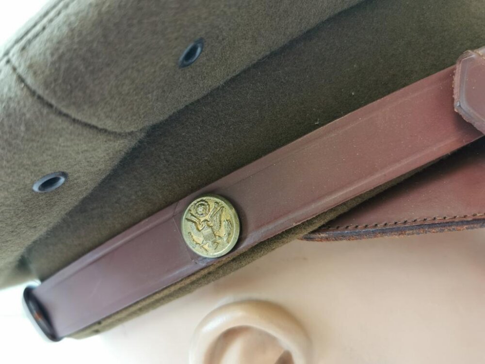 U.S. Army WWII Enlisted mens cap service, Size 6 3/4, 170,00