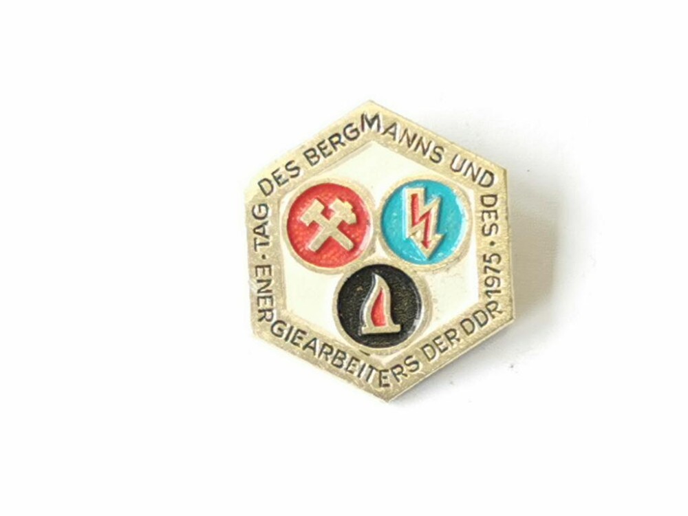 DDR, Abzeichen Tag des Bergmanns und des Energiearbeiters 1975, 10,00