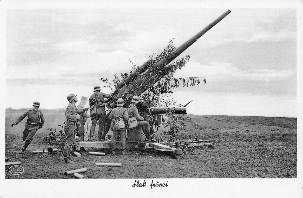 Ansichtskarte Luftwaffe "Flak feuert", 10,19