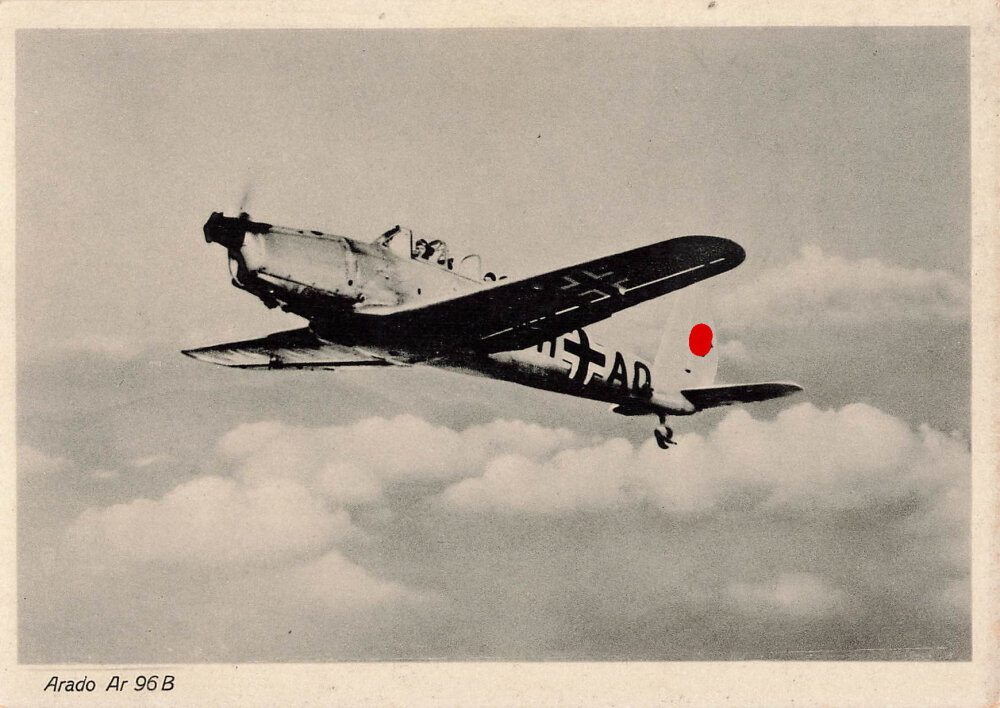 Ansichtskarte Luftwaffe "Arado Ar 96 B", 10,00