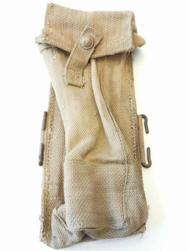 British 1942 dated Sten gun pouch, converted from Lancaster magazine