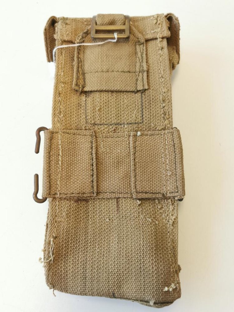 British 1942 dated Sten gun pouch, converted from Lancaster magazine