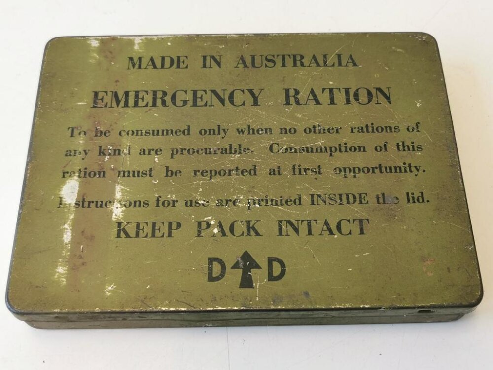 Australian WWII Emergency Ration box, 87,20