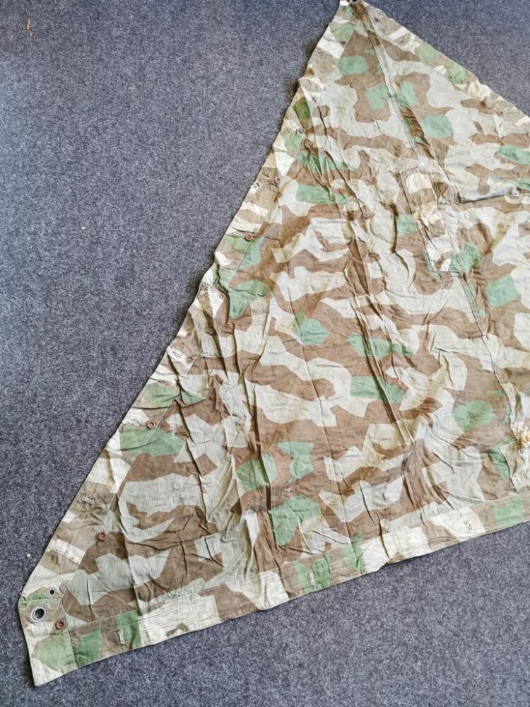 Zeltbahn 31 Wehrmacht, getragenes Stück, keine Stempelung erkennbar,