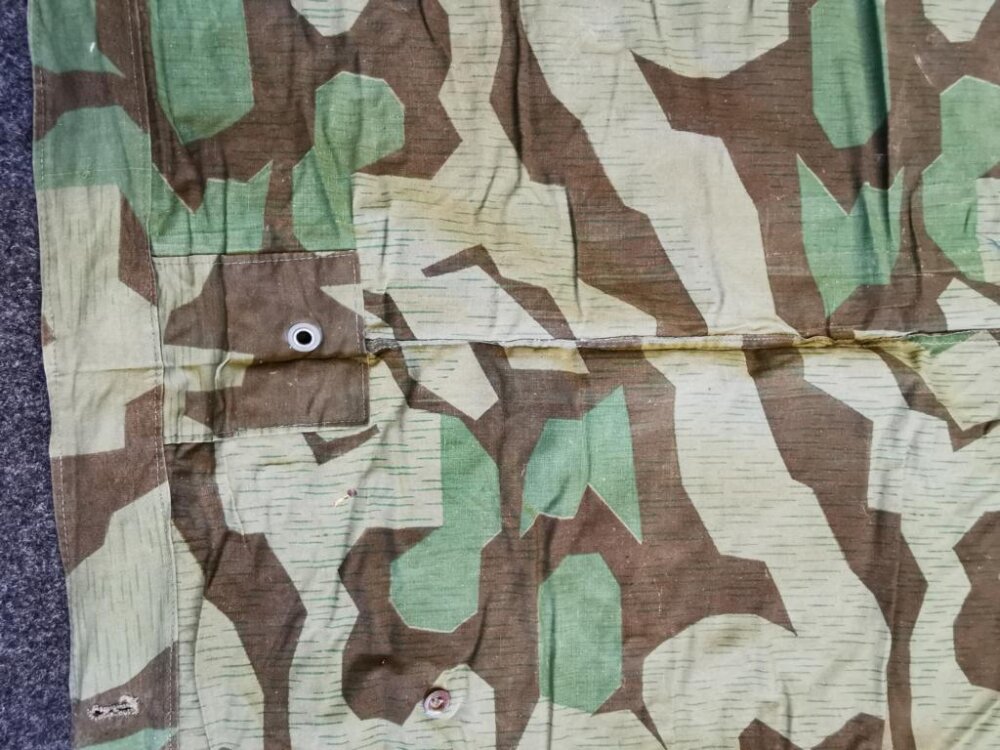 Zeltbahn 31 der Wehrmacht, farbfrisches Stück in gutem Zustand, 160,0