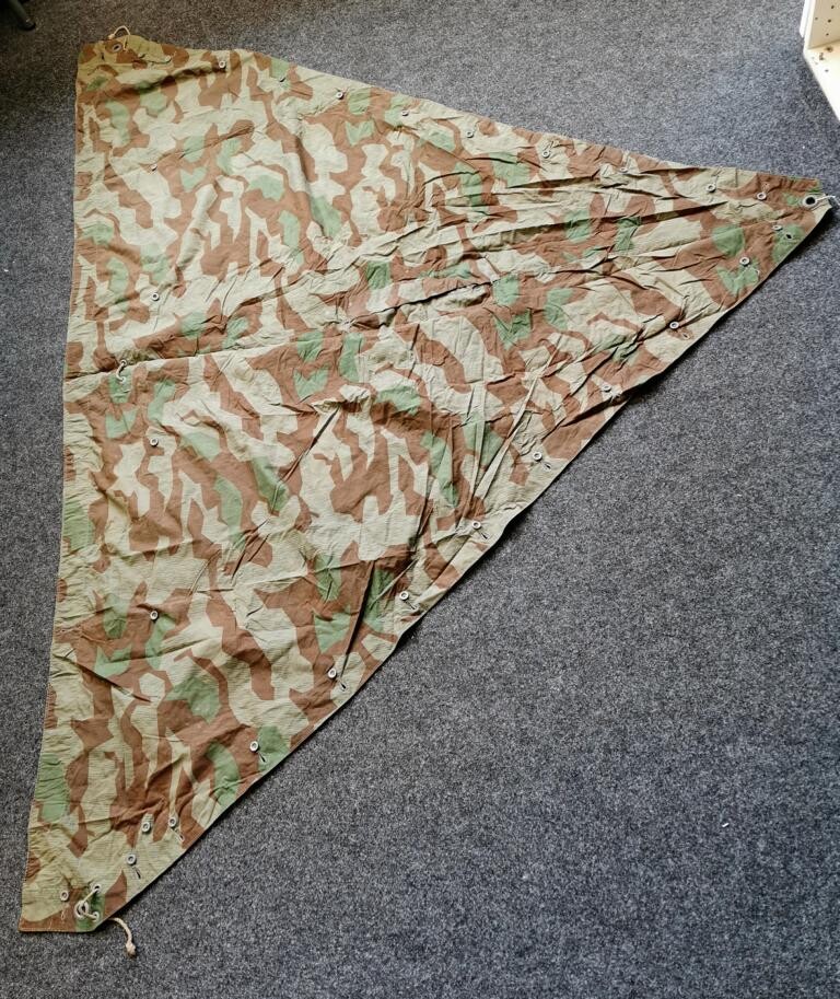 Zeltbahn 31 Wehrmacht, farbfrisches Stück in gutem Zustand, 150,00