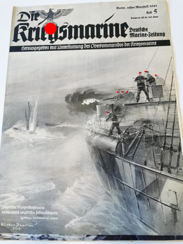 Die Kriegsmarine, Heft 5, erstes Märzheft 1941, "Deutsche Vorpostenbo