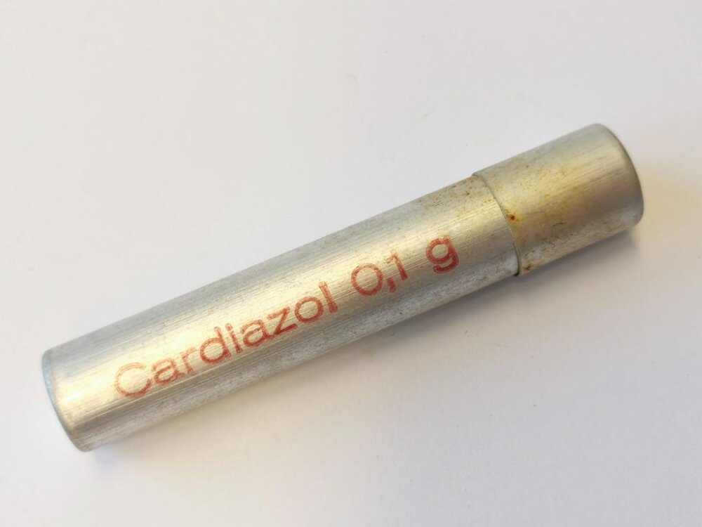 Aluminiumröhrchen "Cardiazol", 45,00