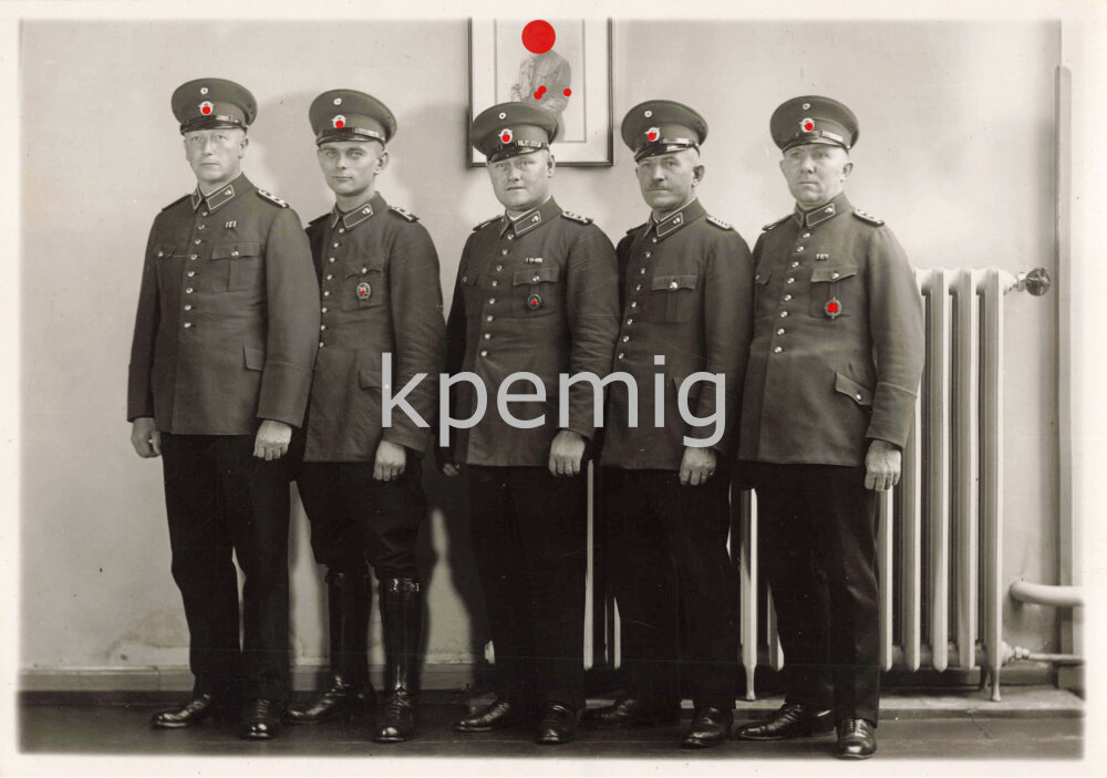 III.Reich, Gruppenaufnahme von Angehörigen der Polizei in einem Frank