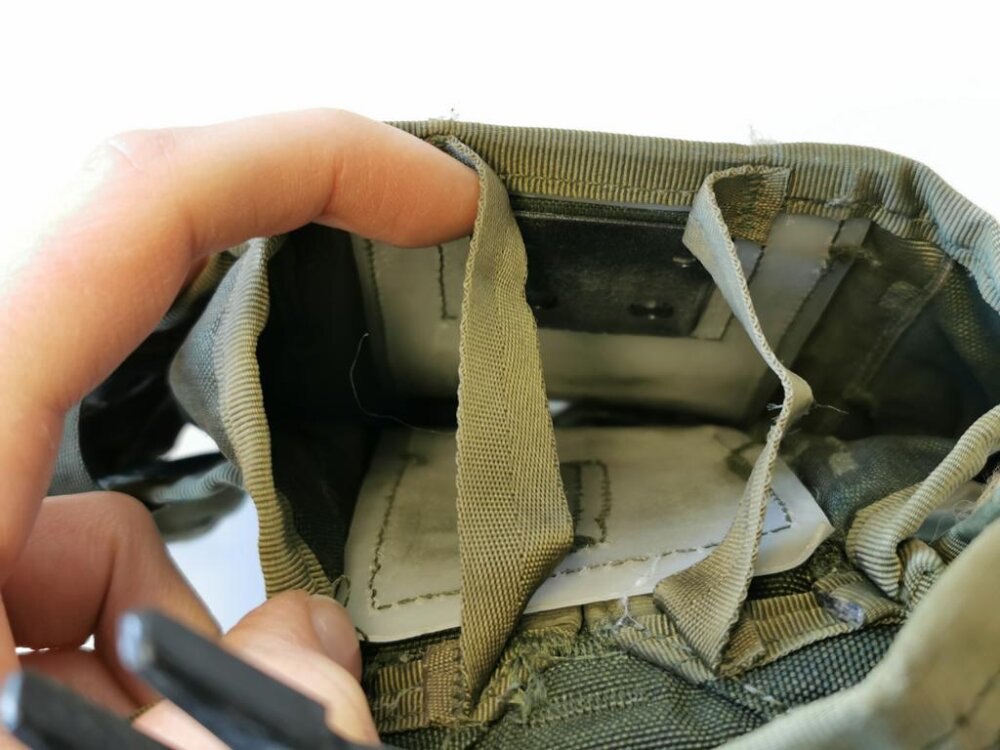 U.S. Nylon Case, small arms ammunition LC-1, well used, 1 piece, 7,00