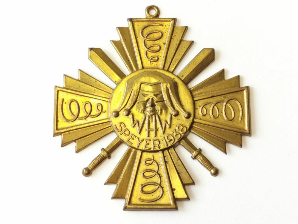 Winterhilfswerk Gau Westmark, Abzeichen WHW Fastnacht Speyer 1938, 80