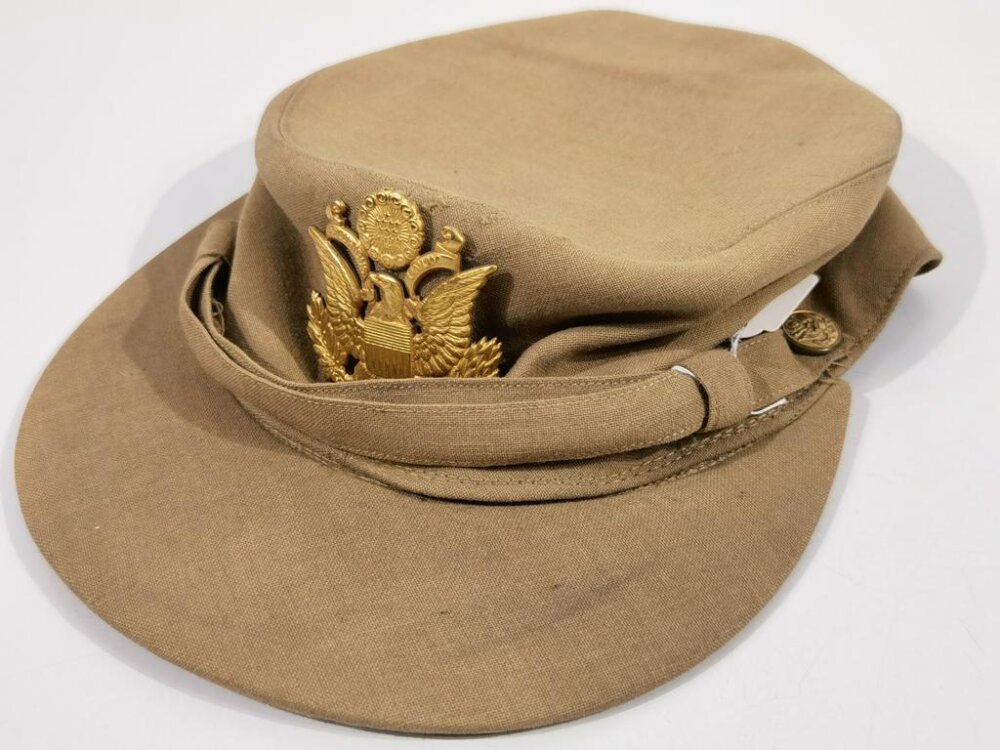 U.S. WWII, WAAC Women´s Auxiliary Army Corps, Cotton Khaki Summer Hob