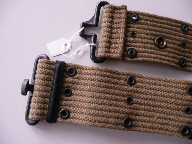 US Army WWII, USMC Pistol belt M36, khaki, guaranteed original, 95,00