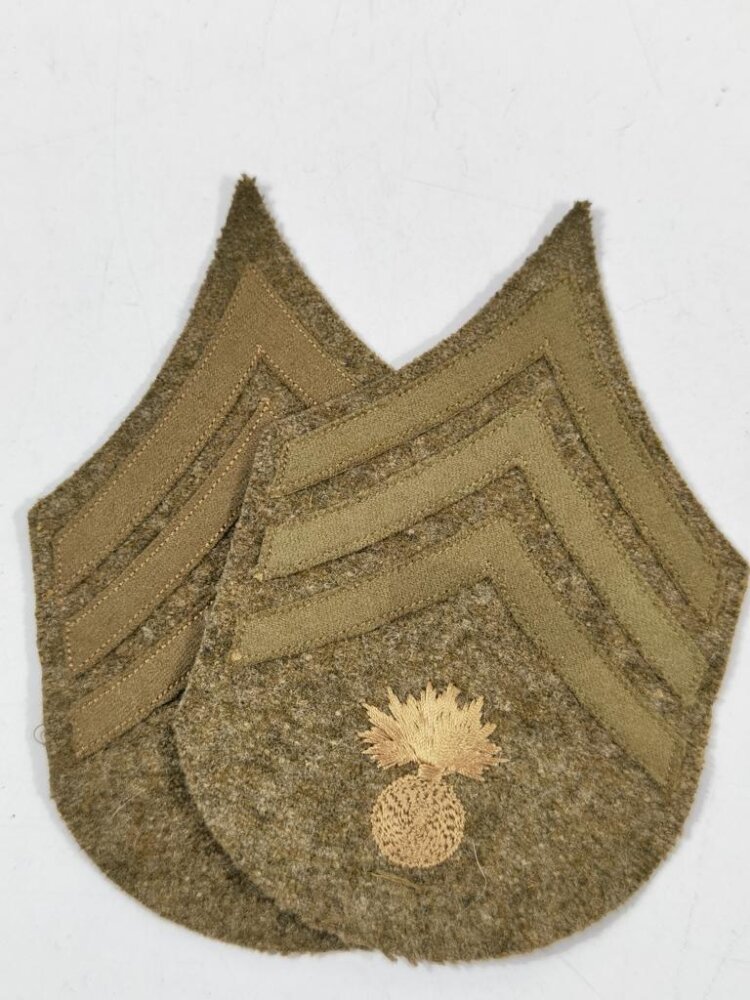 U.S. WWI, AEF Pair of Ordnance Sergeant Rank Insignia, vgc, 45,00