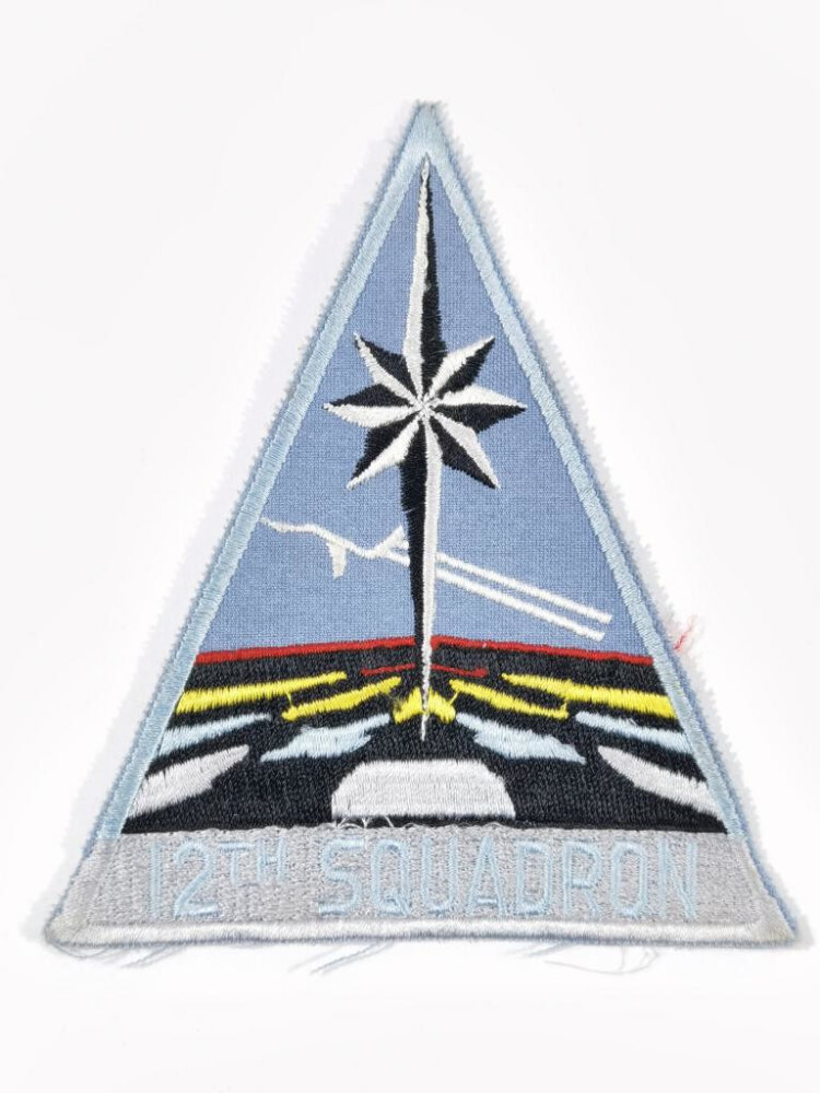U.S. Air Force "12th Squadron" flight jacket patch, 15,00