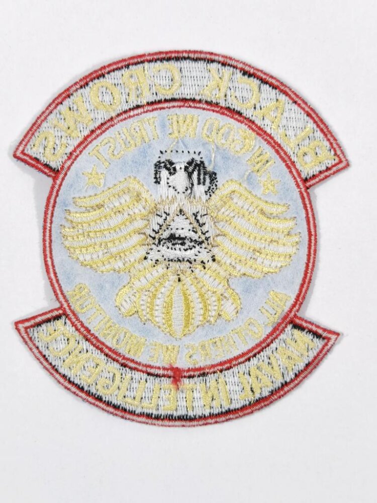 U.S. Navy "Black Crows Naval Intelligence" patch, 20,00
