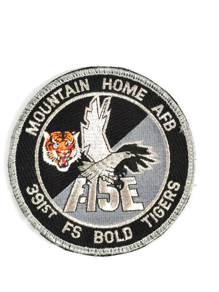 U.S. Air Force, "Mountain Home AFB F-15E" 391st FS "Bold Tigers" flig