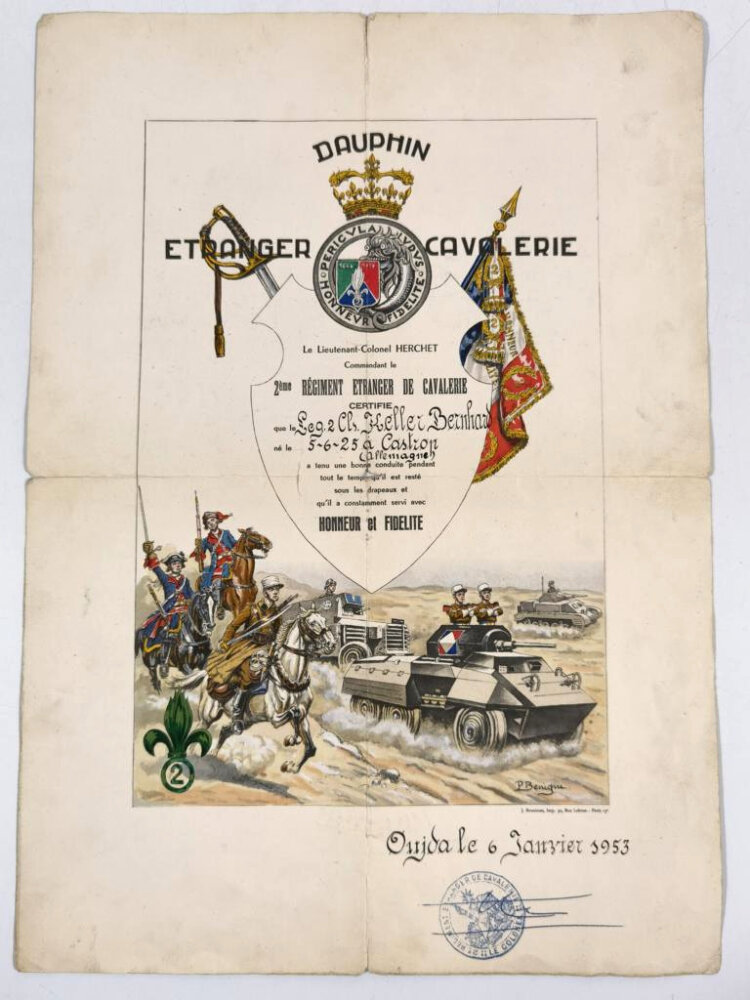 Frankreich nach 1945, Fremdenlegion/Legion Etranger, Indochina, Entla