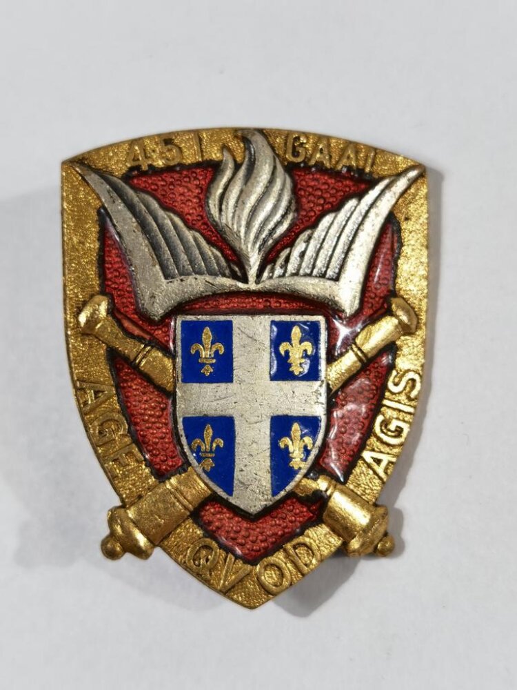 Frankreich nach 1945, Metallabzeichen/Badge, 451° Groupe d'Artillerie