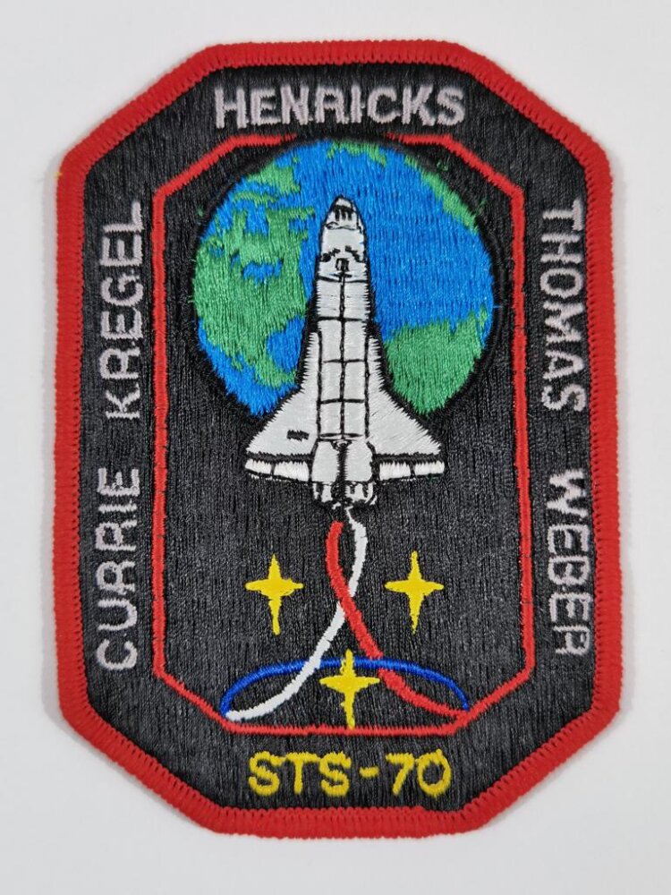 U.S. NASA, Patch, Space Shuttle Mission STS-70 Discovery OV-103, "Cur