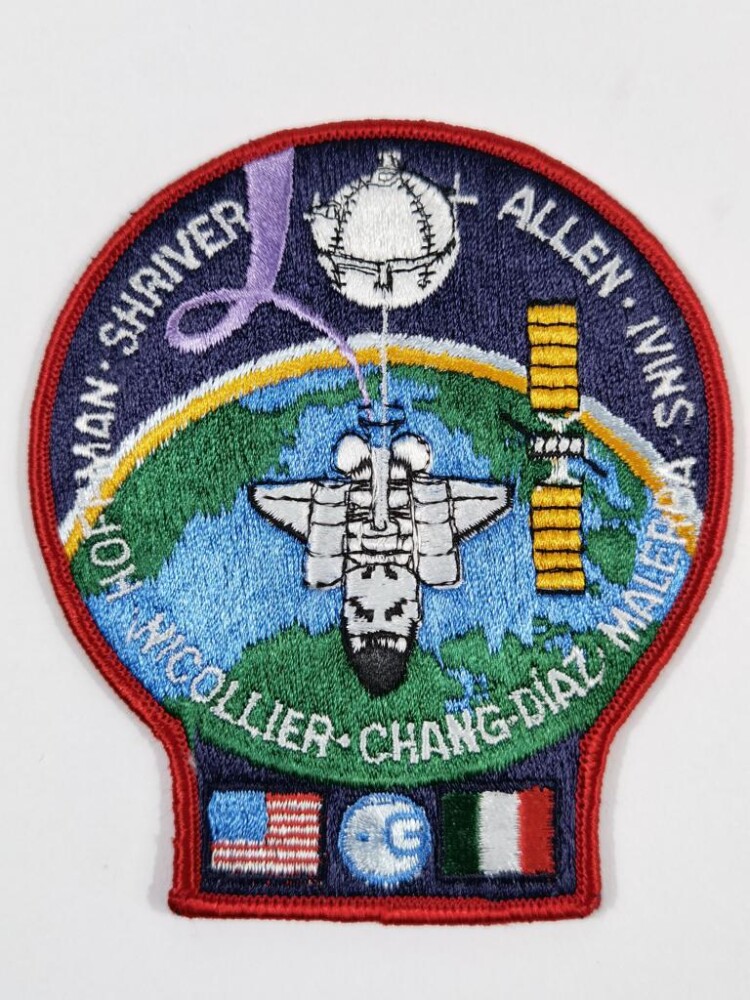 U.S. NASA/Italian Space Agency ASI, Patch, Space Shuttle Mission STS-