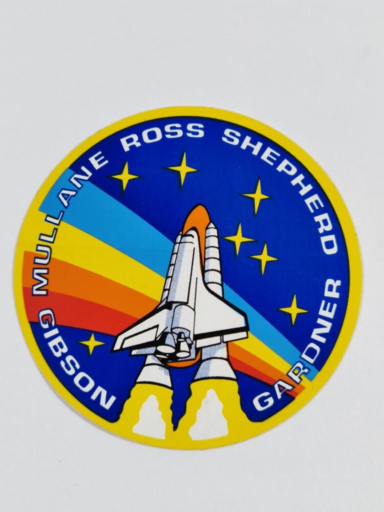 U.S. NASA, Sticker, Space Shuttle Mission STS-27 Atlantis OV-104, "Mu