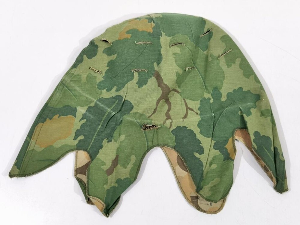 U.S. 1967 dated Mitchell helmet cover, used, 65,00