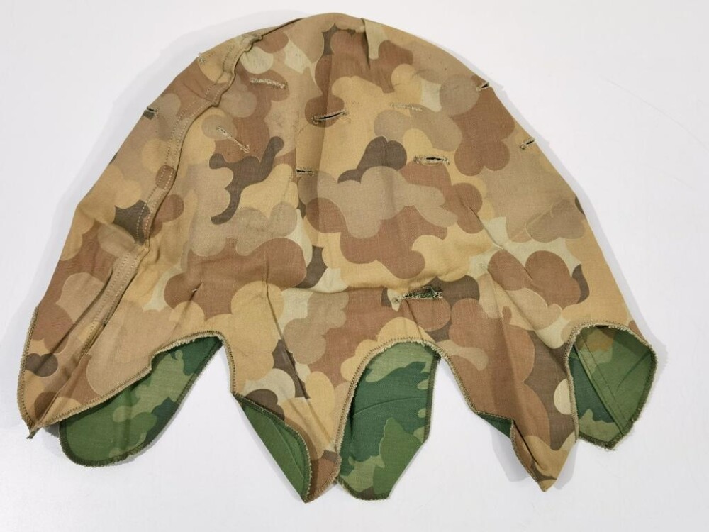 U.S. 1967 dated Mitchell helmet cover, used, 65,00
