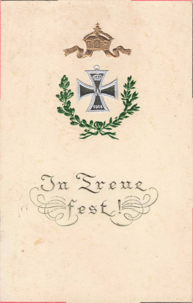 Ansichtskarte "In Treue Fest", 15,00
