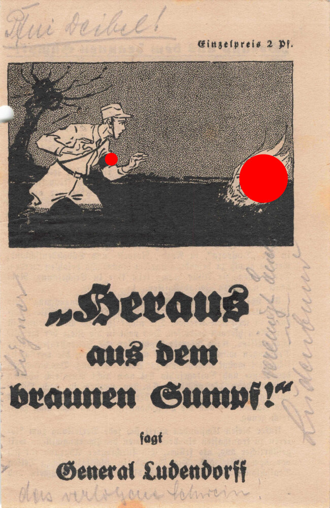 Tannenbergbund, Erich Ludendorff, Flugblatt/Broschüre "Heraus aus dem