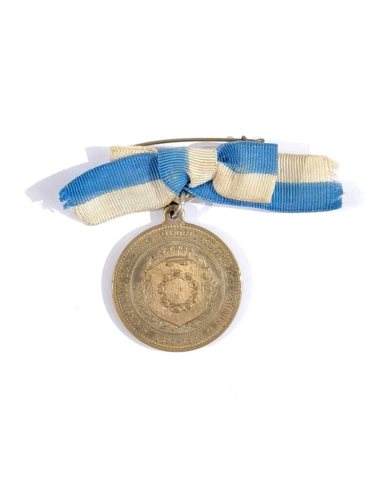Medaille, "Institut Garnier Friedrichsdorf am Taunus", mit Band, 1896