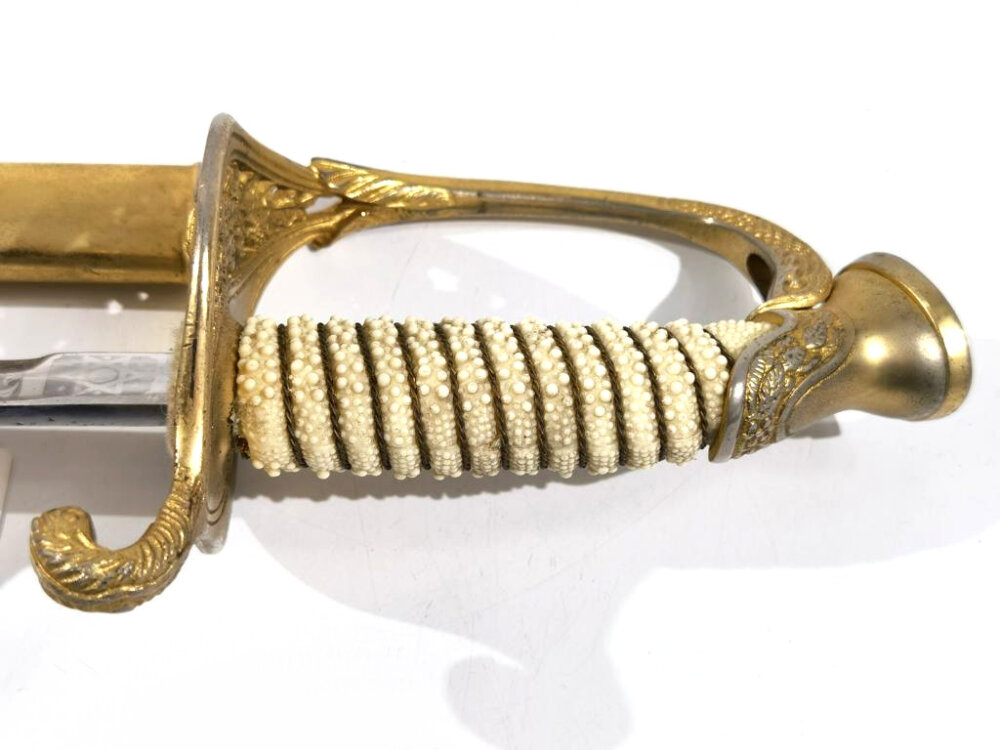 U.S. Navy ceremonial sword made by Toledo Spain, good condition, 250,