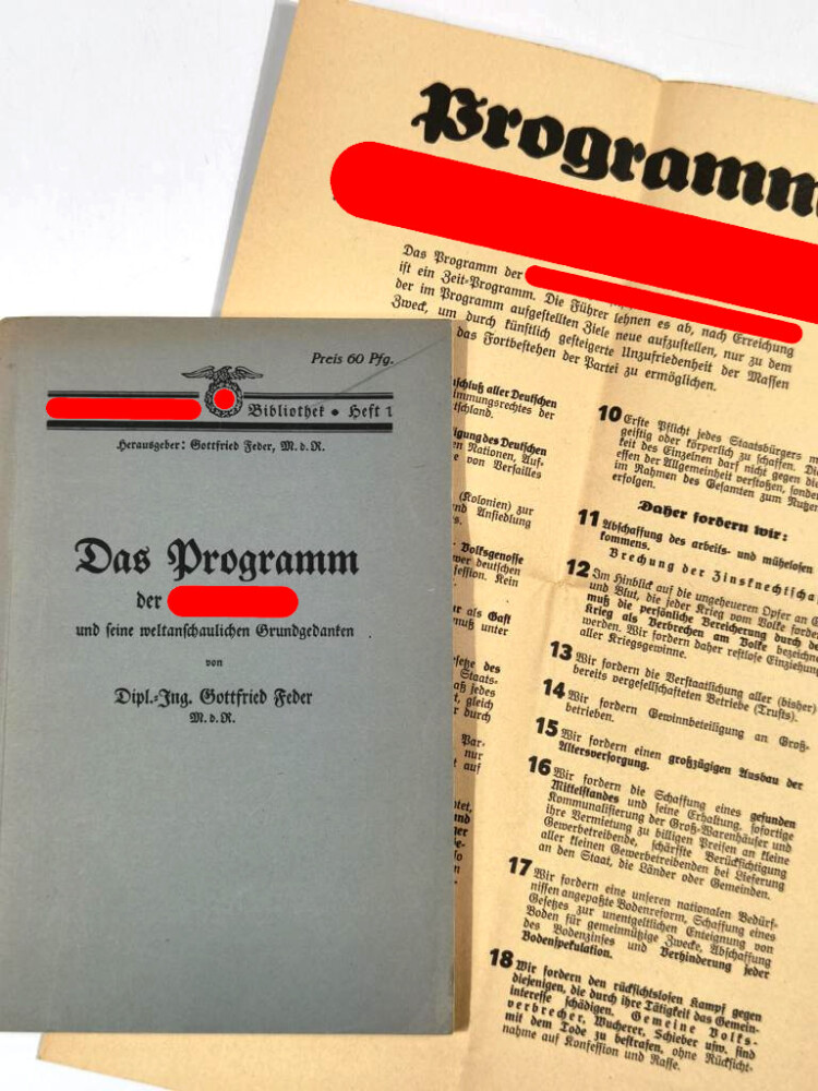 "Das Programm der NSDAP" und seine weltanschaulichen Grundgedanken vo